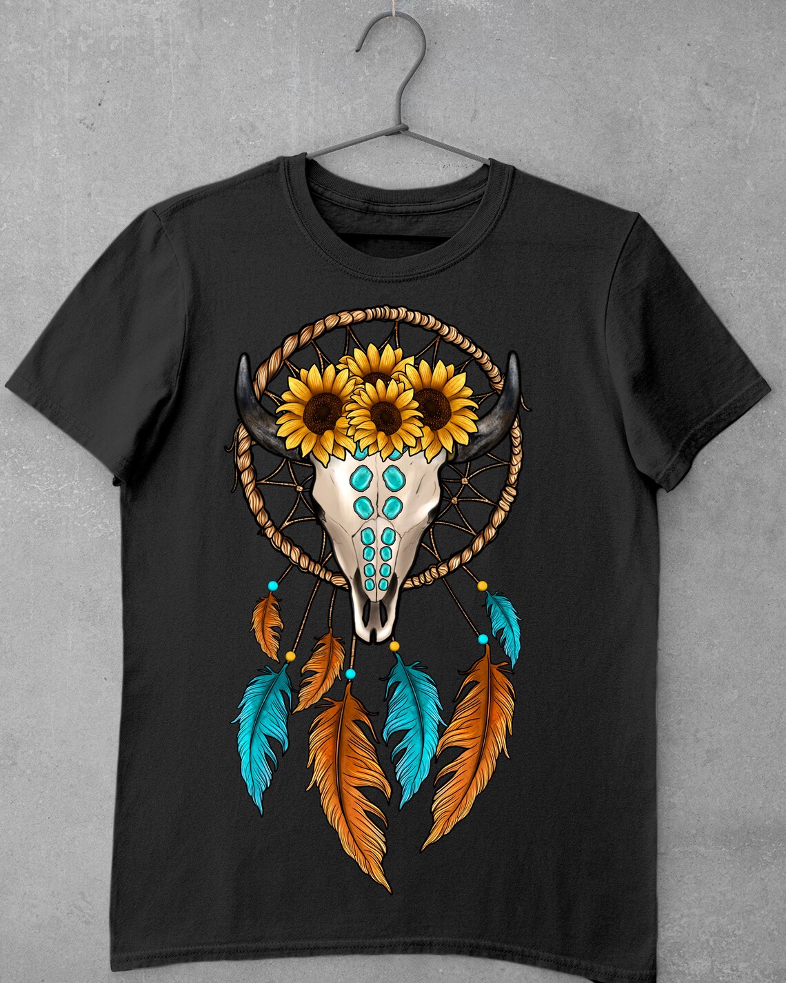 Bull Skull Dreamcatcher Png Sublimation Design Bull Skull - Etsy