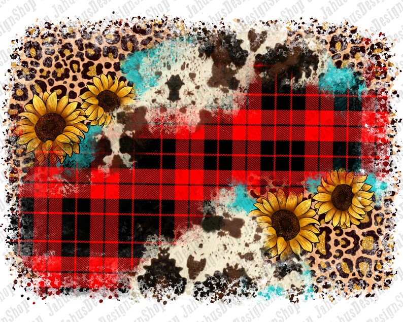 Western Christmas Distressed Background Design Cowhide - Etsy