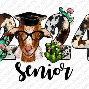 Goat 2024 Png Sublimation Design Download, Senior 2024 Png, Class of ...