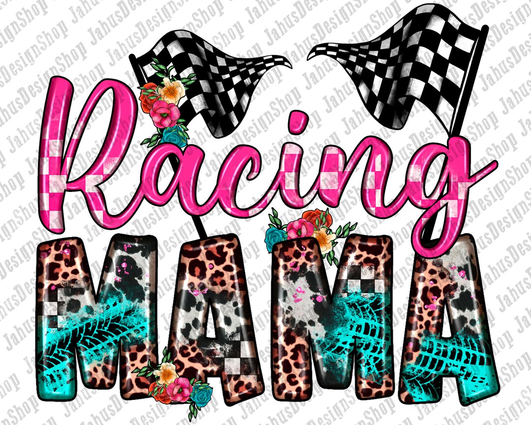 Western Racing Mama Png Sublimation Design, Checkered Race Png, Sports ...
