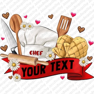 Personalized Chef Tools Png Sublimation Design Download, Cooking Png ...