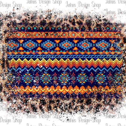 Leopard Aztec Background Png Sublimation Design Download - Etsy