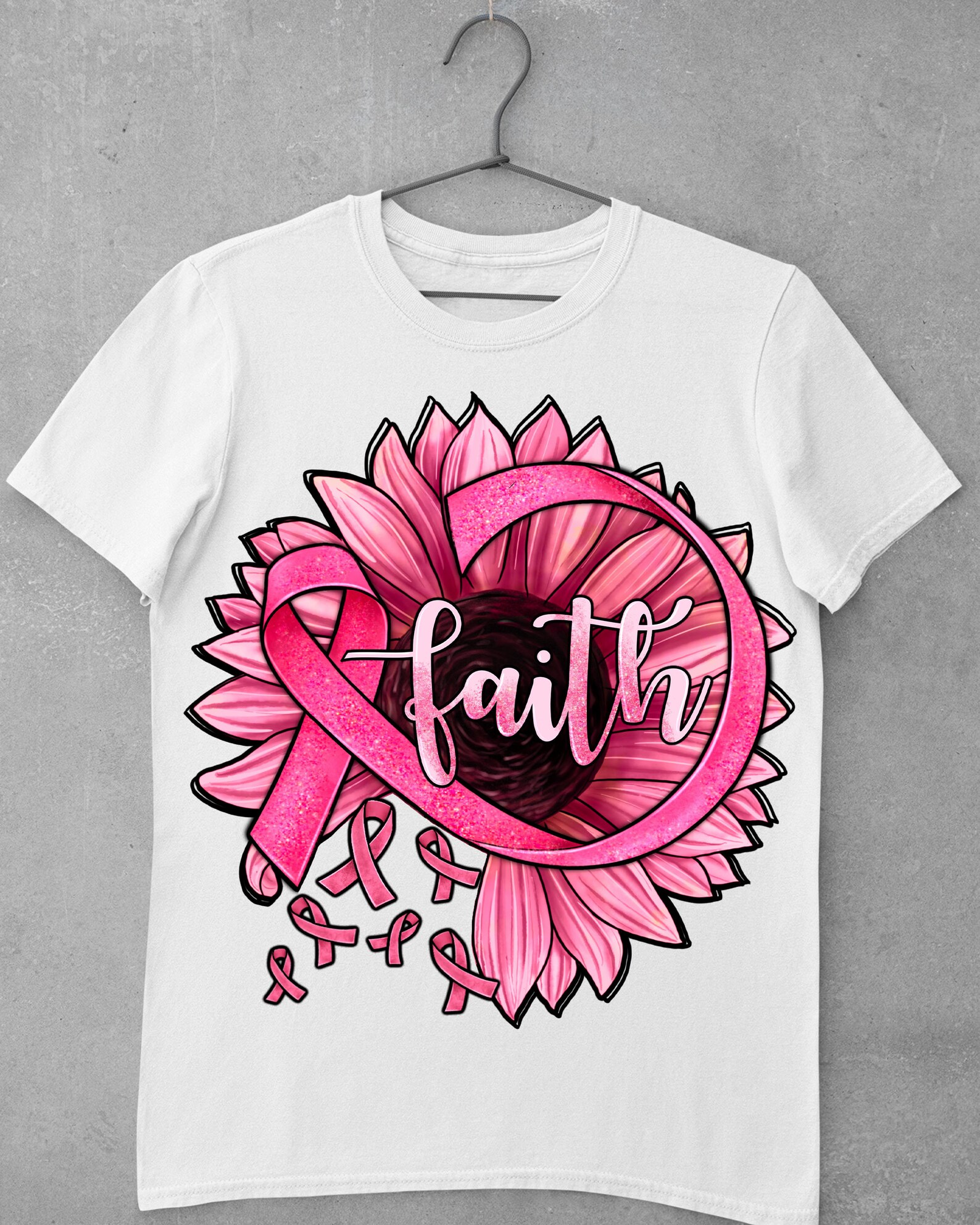 Sunflower Faith Cancer Awareness Ribbon Png Sublimation - Etsy