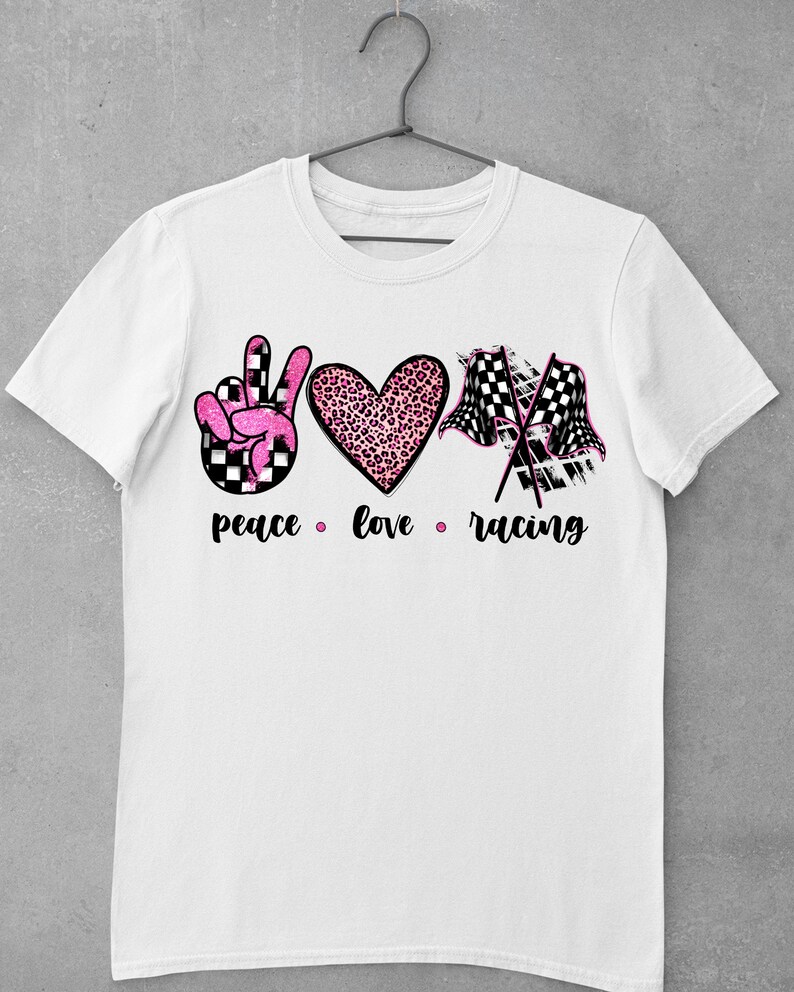 Peace Love Racing Png Sublimate Design Downloads Racing Flag - Etsy