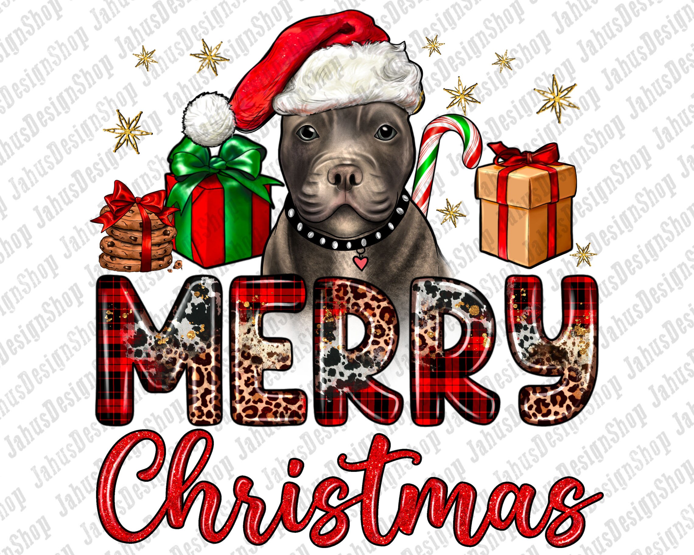 Merry Christmas Pitbull Puppies