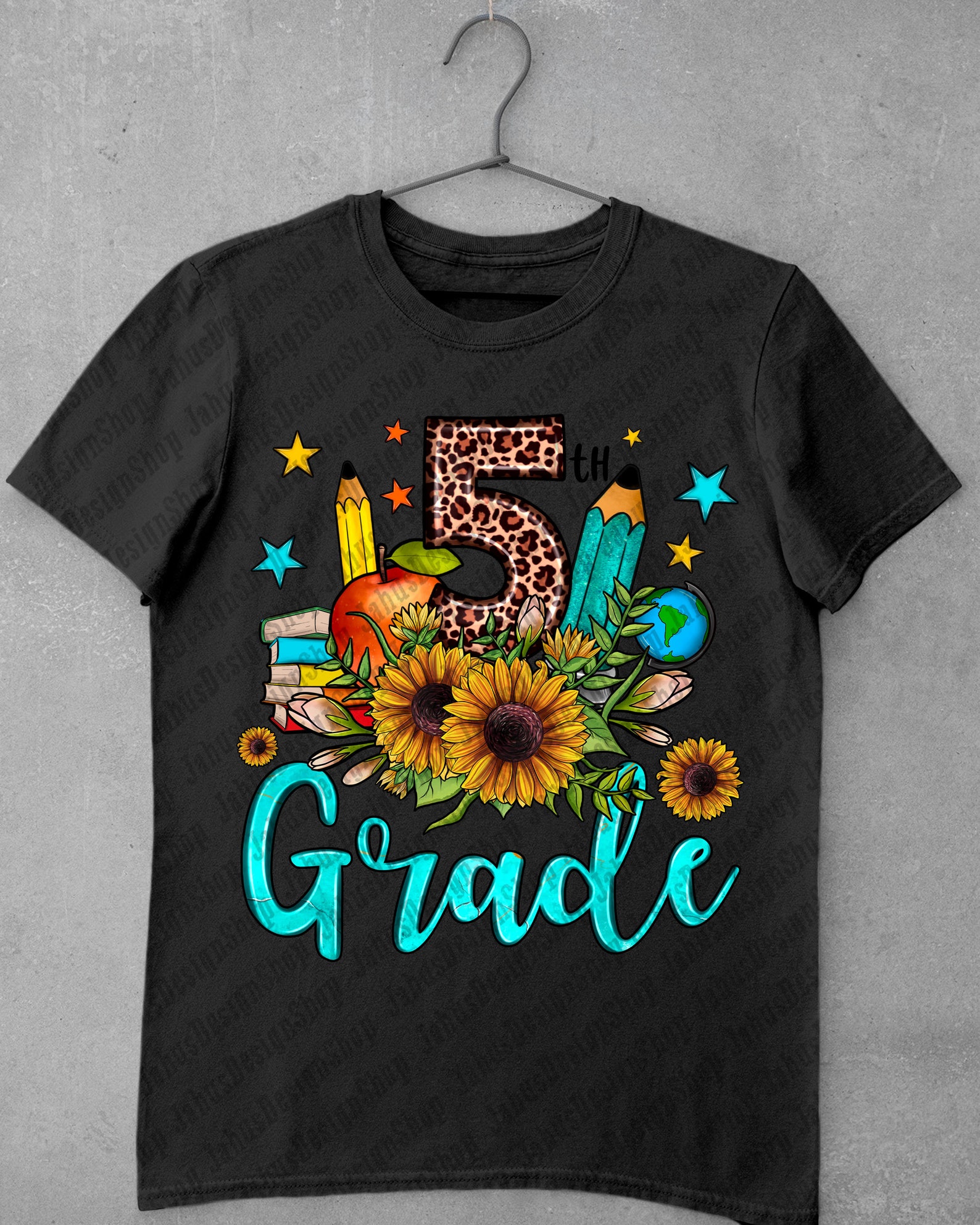 5th Grade Png Sublimation Design, School Png, Fifth Grade Png, Western ...