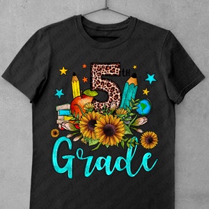 5th Grade Png Sublimation Design, School Png, Fifth Grade Png, Western ...