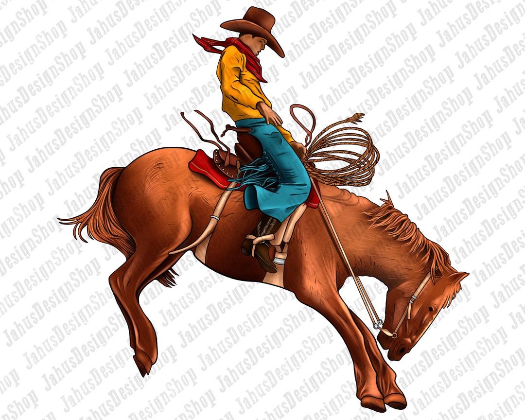 Western Bronco Rodeo Png Sublimation Design, Rodeo Png, Bronco Rodeo ...