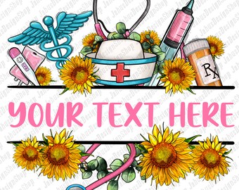 Personalized Nurse Themed Name Png Sublimation Design Download, Nurse ...