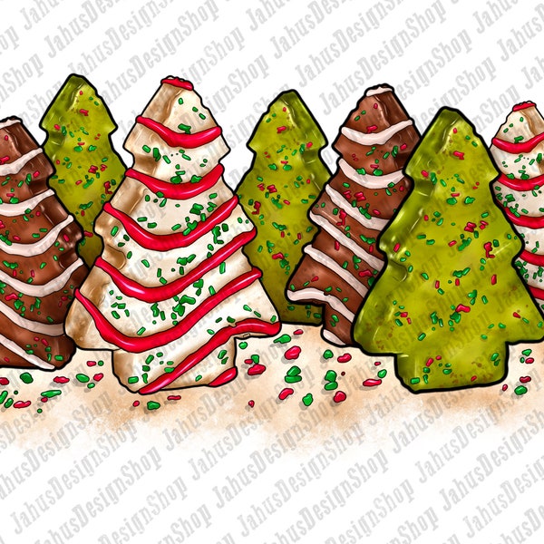 Christmas Tree Cake Png - Etsy
