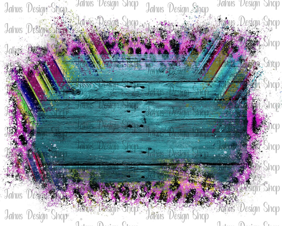 Western Leopard, Serape Background PNG, Western Frame PNG, Leopard ...