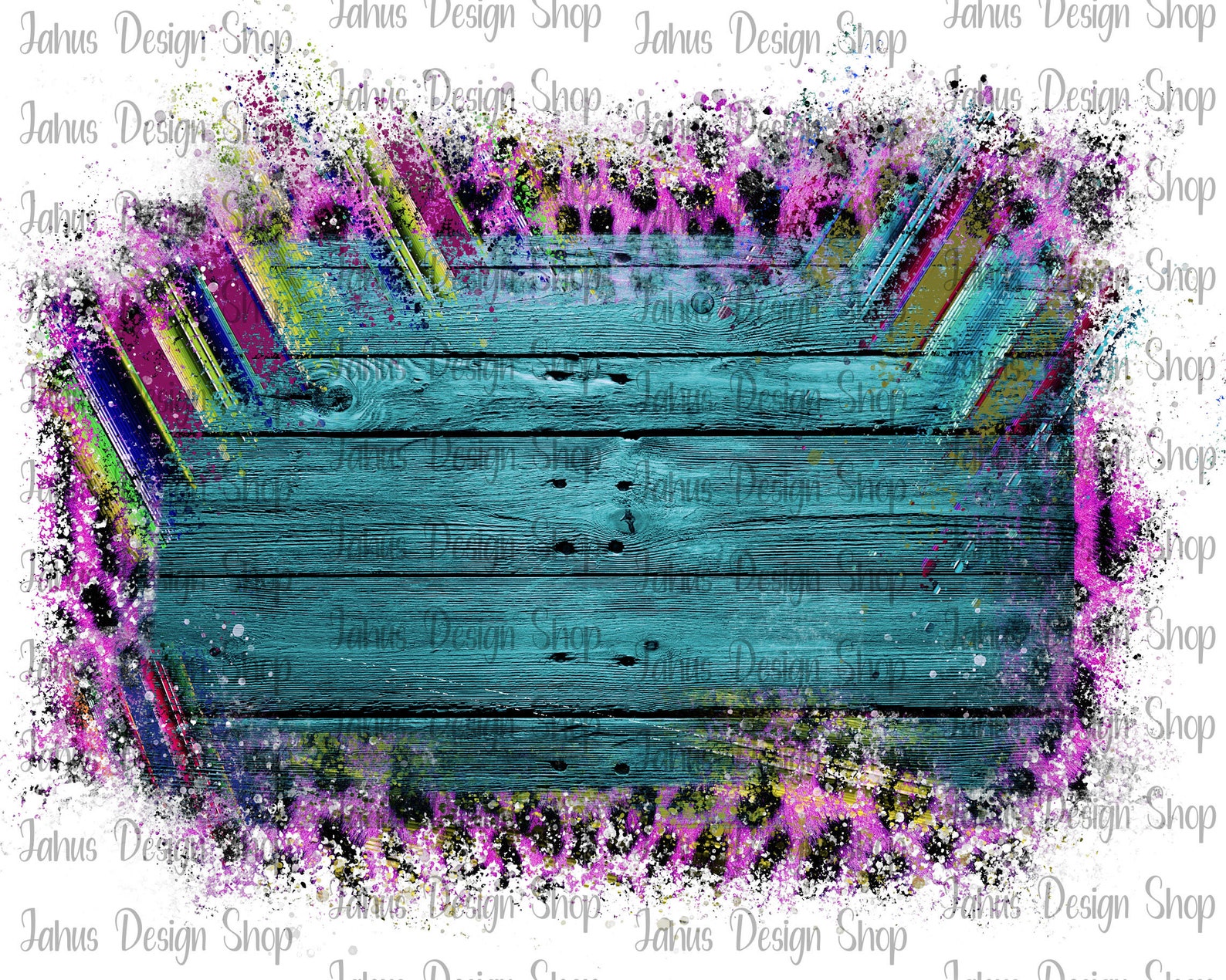 Western Leopard Serape Background PNG Western Frame PNG - Etsy