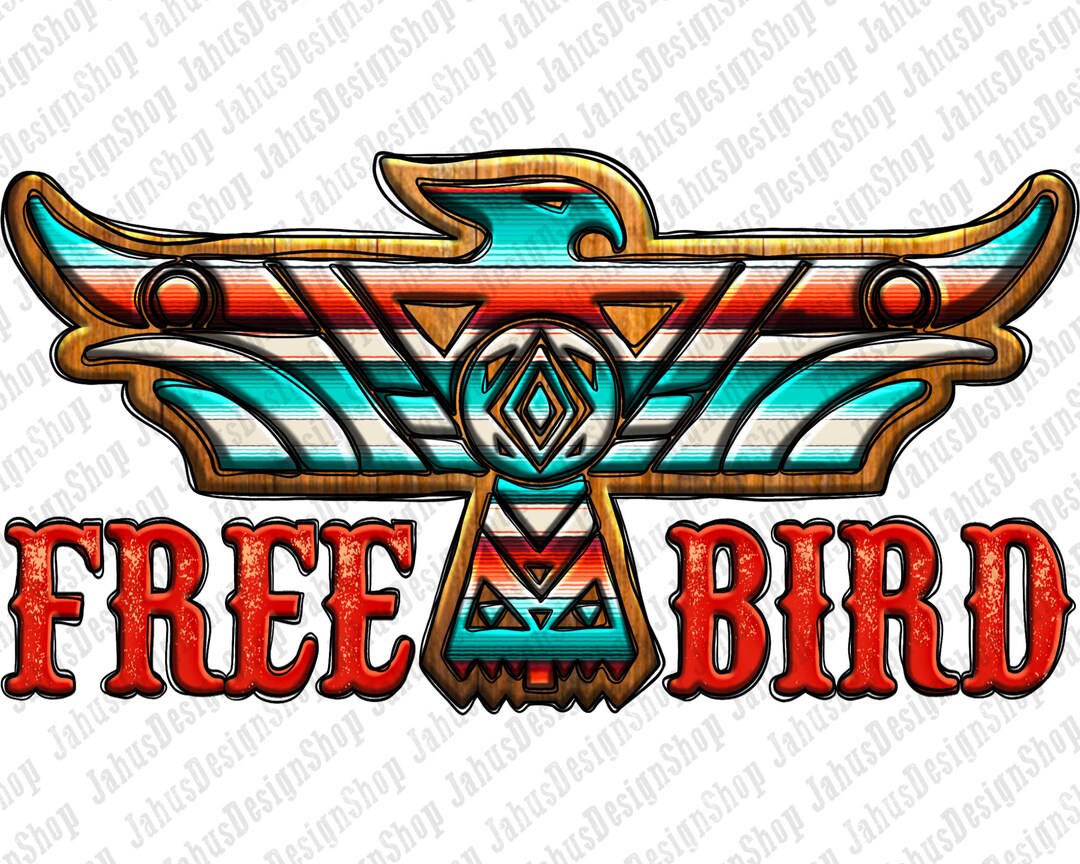 Free Bird Png Sublimation Design, Free Bird Png, Thunderbird Png, Aztec ...