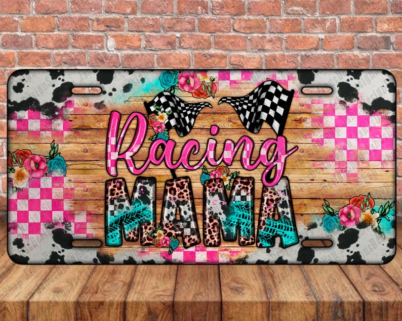 Western Racing Mama License Plate Png Sublimation Designrace - Etsy