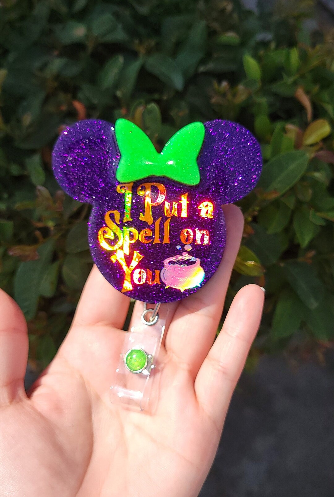 I Put a Spell on You Badge Reel | Retractable Badge Reel Witch Sisters ...