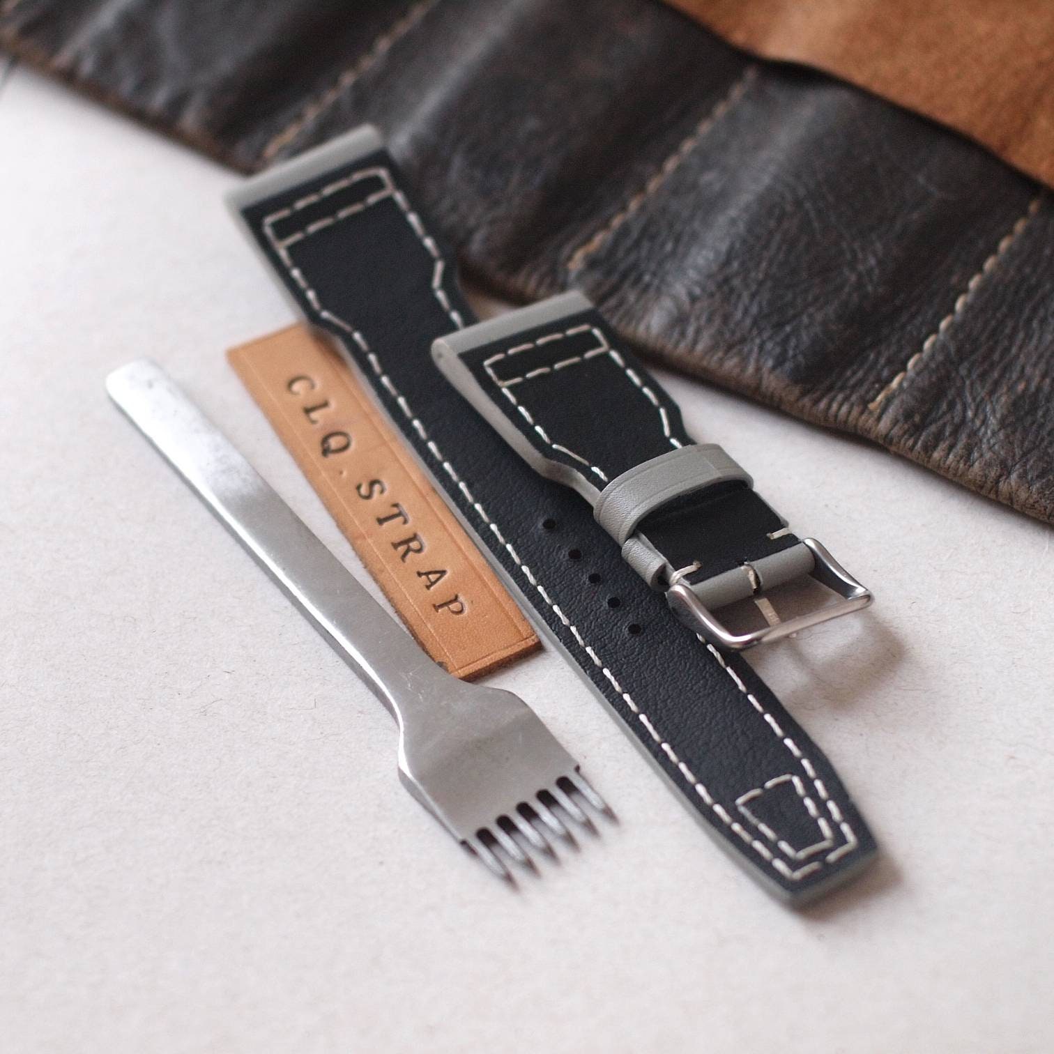 Pilot Watch Strap 18mm 20mm 22mm Handmade Leather | Etsy