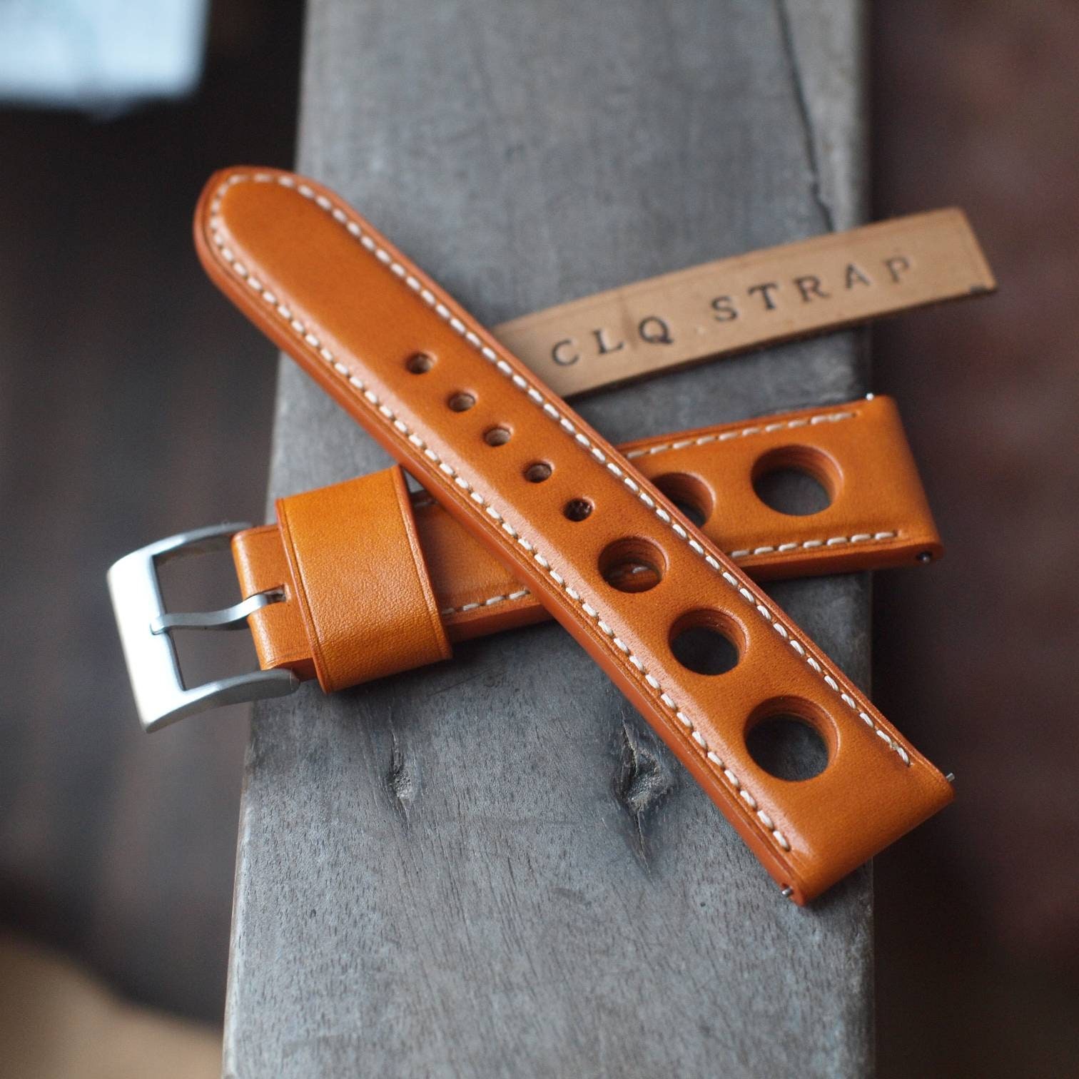 Light Brown Leather Handmade Watch Strap Rally Watch Strap - Etsy