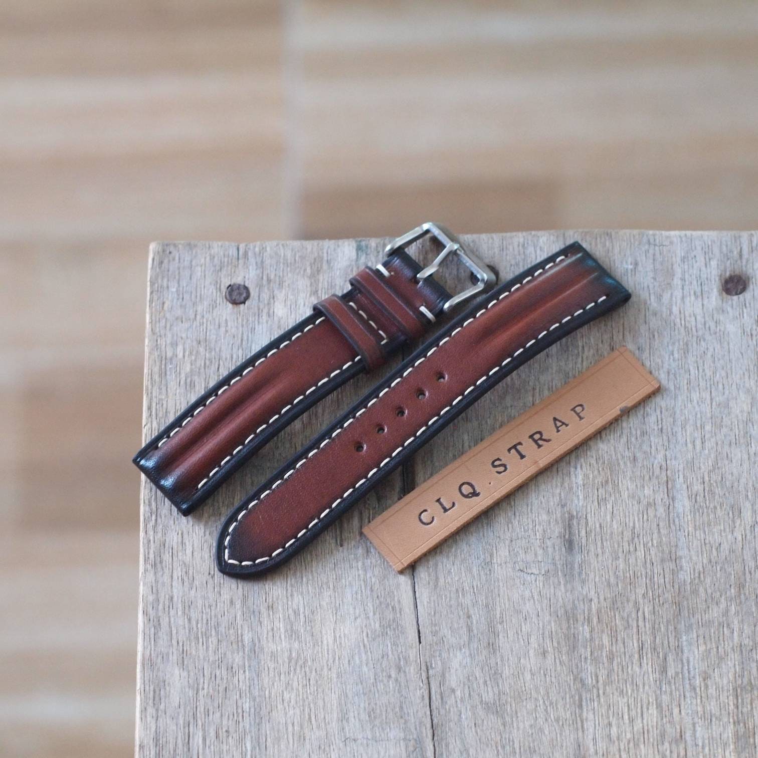Doubleridge Handmade Watch Strap 18mm 20mm 22mm 24mm Custom - Etsy