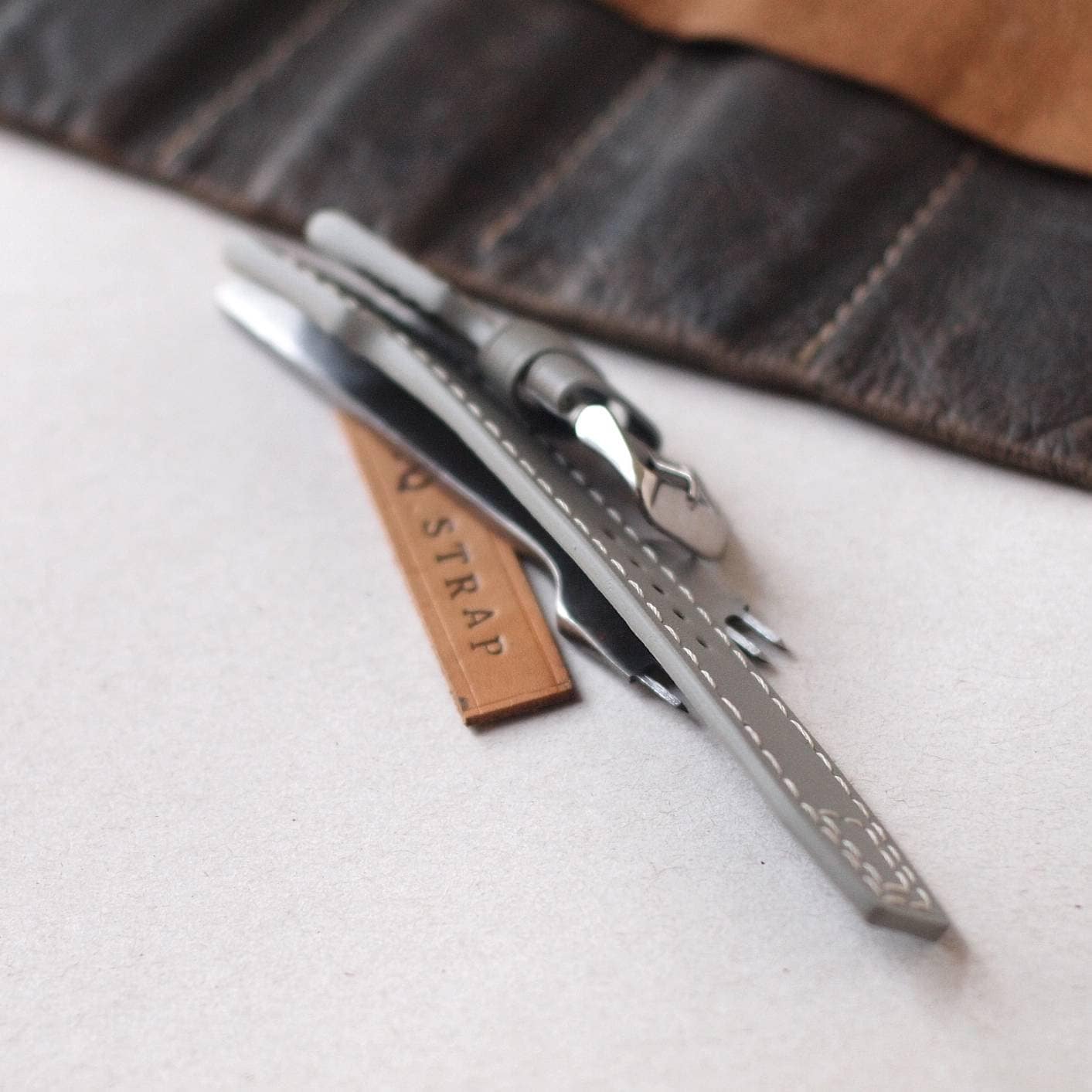 Pilot Watch Strap , 18mm , 20mm , 22mm , Handmade Leather Watchstrap ...