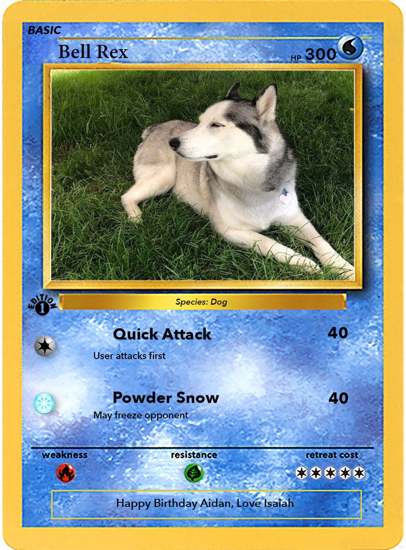 DIGITAL Custom Pokemon Card - Etsy