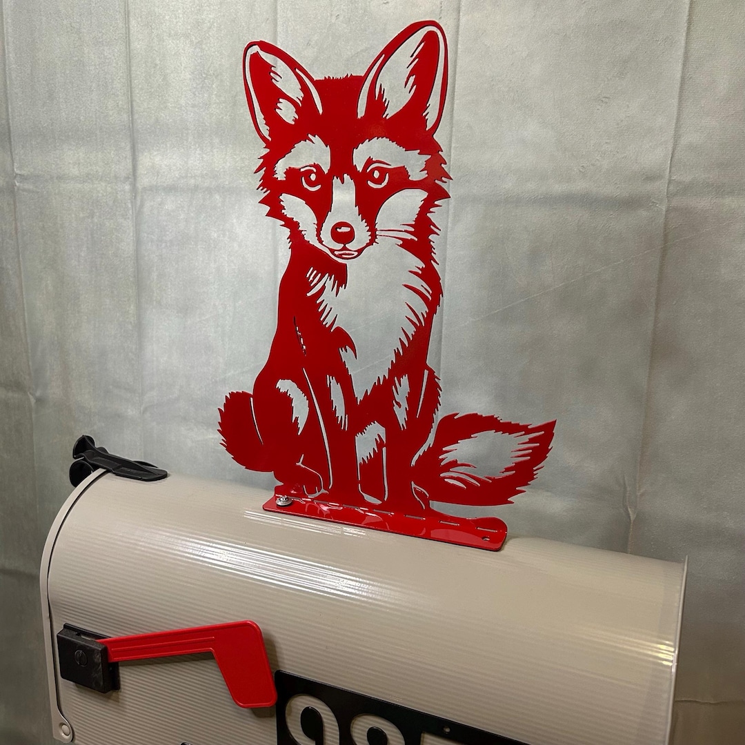 Red Fox Mailbox Topper, Unique Gift Idea, Add Whimsy to Your Mailbox ...