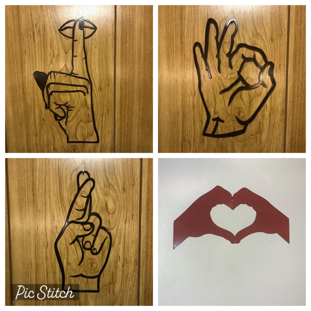 Hand Signs - Shhhh.. She Said Listen! , OKAY, Fingers Crossed, Love ...