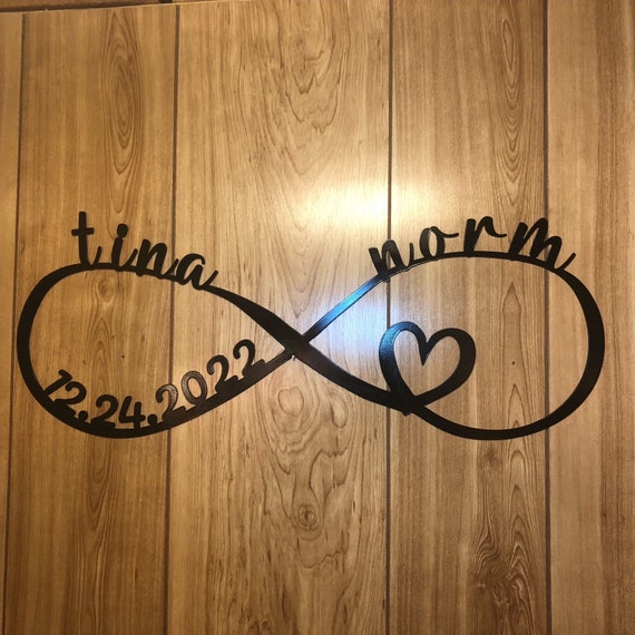 Personalized Wedding Infinity Symbol of Love Custom Made and - Etsy