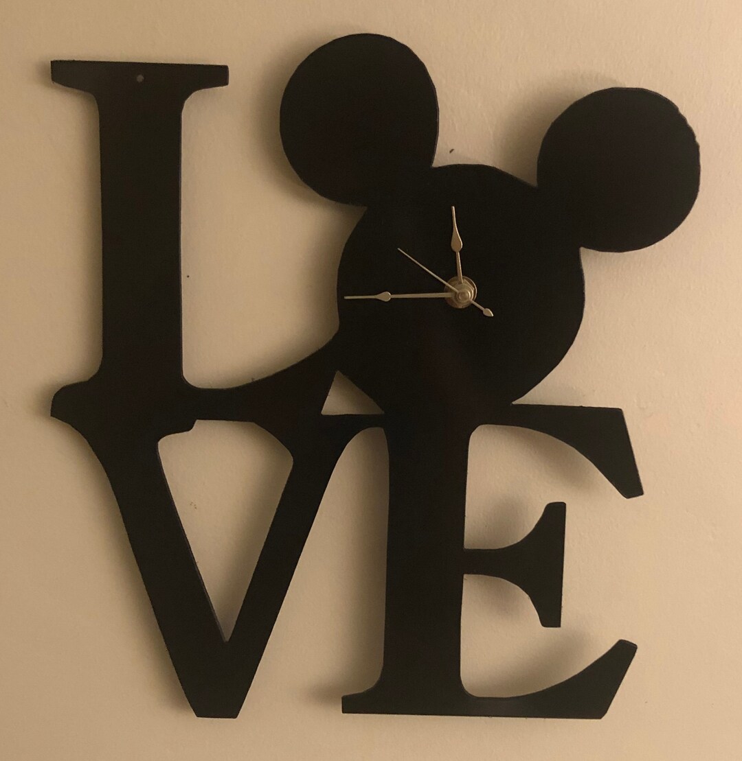 Mouse Time Love Clock Black, Baby Blue and Pink With Battery Operated ...