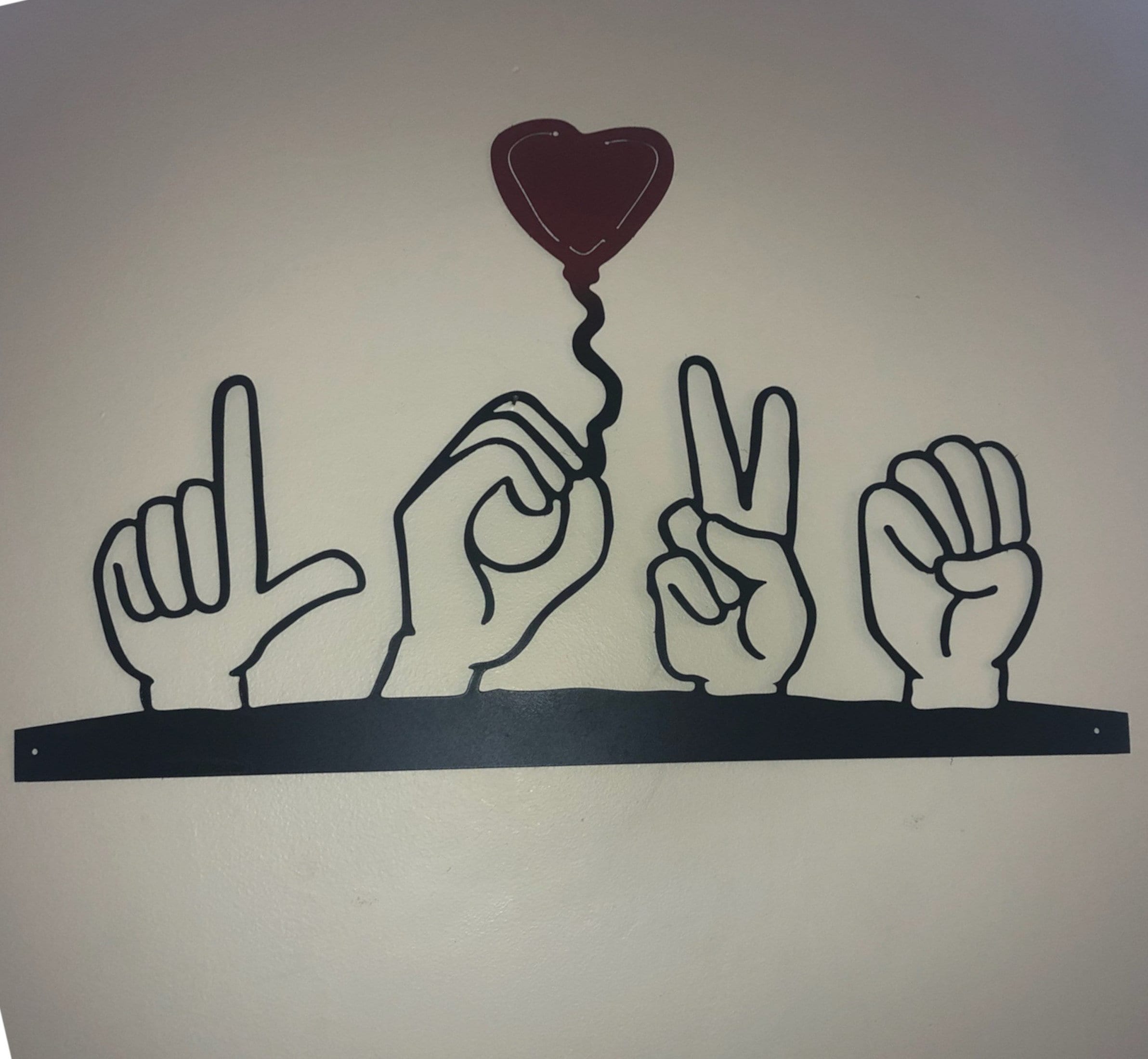I Love You Sign Language Heart