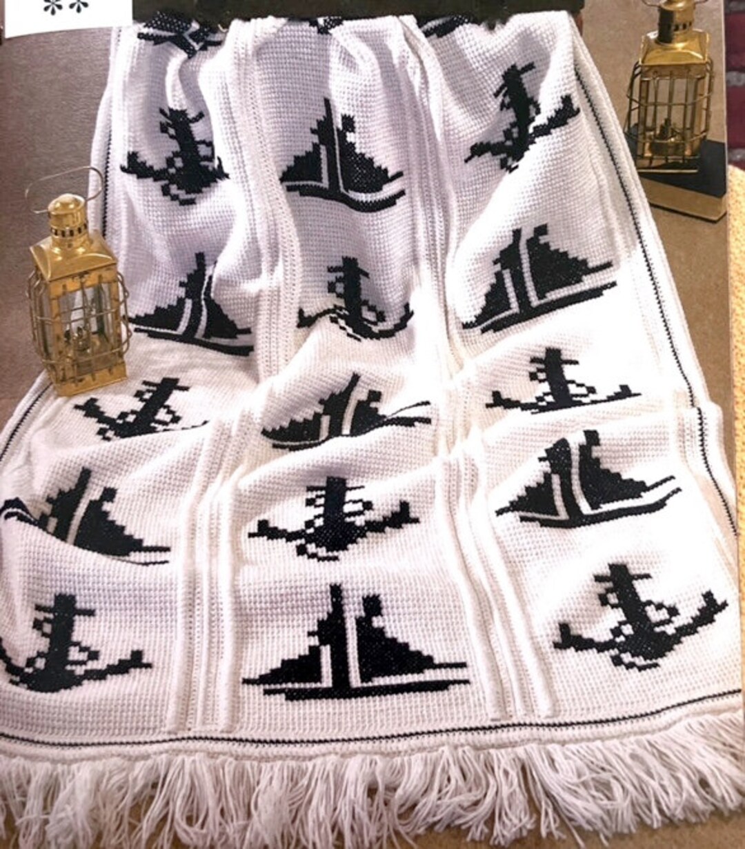 Vintage Crochet "anchors Aweigh" Pattern - Etsy