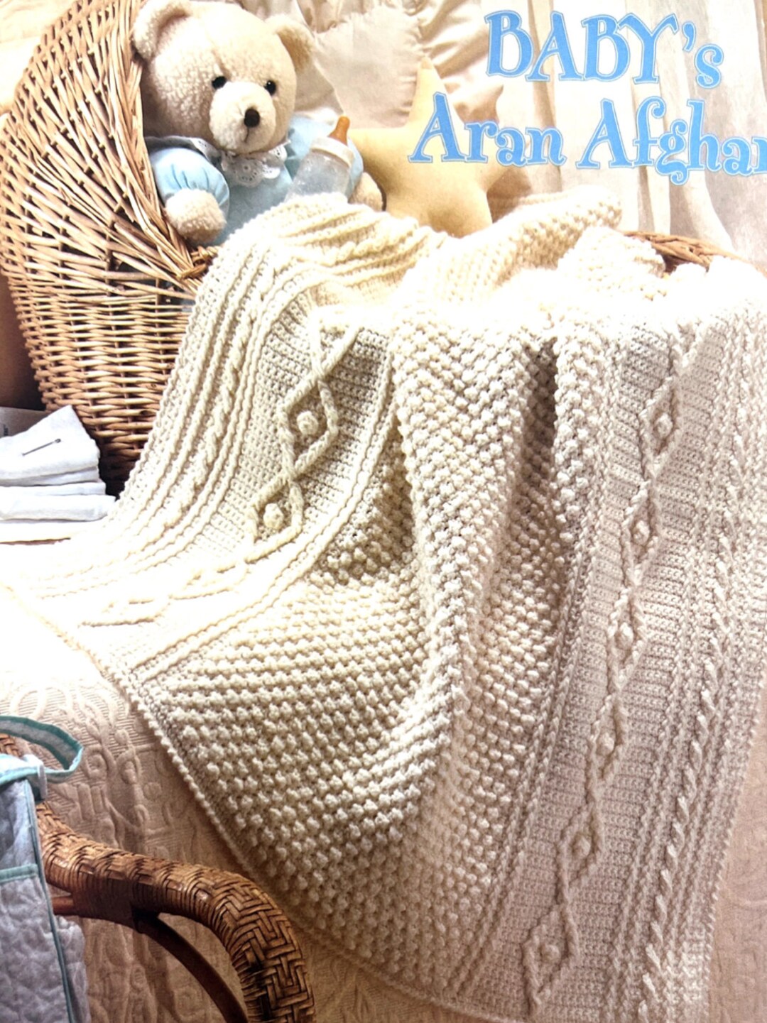 Crochet Baby Aran Afghan Pattern - Etsy