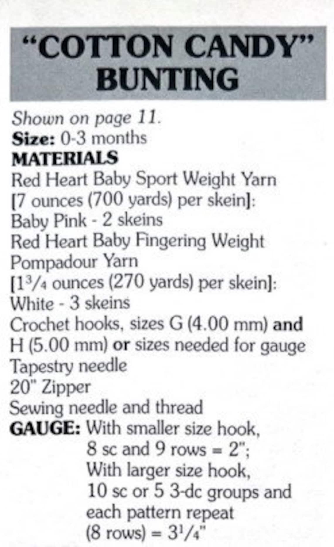 Crochet Cotton Candy Bunting Pattern - Etsy