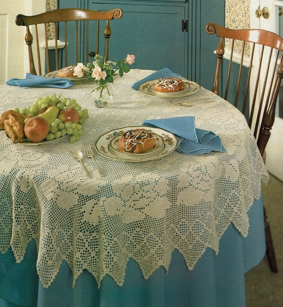 Oval Tablecloth Crochet Pattern