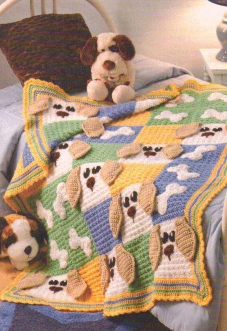 Crochet Doggie Afghan Pattern - Etsy