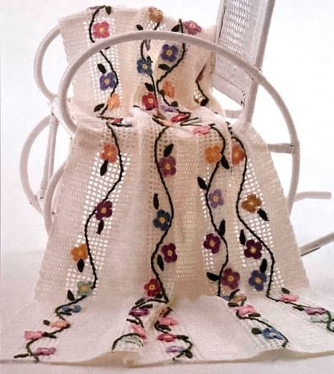 Crochet Trellis Afghan Pattern - Etsy