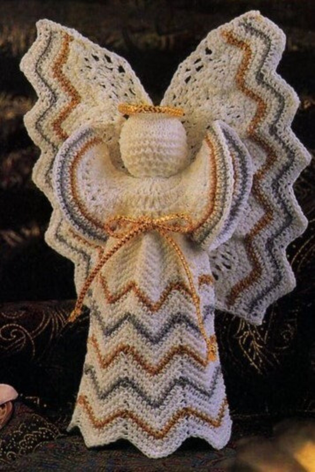 Vintage Crochet Rippled Angel Pattern - Etsy