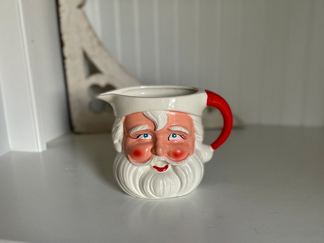 Vintage Santa Pitcher Japan - Etsy