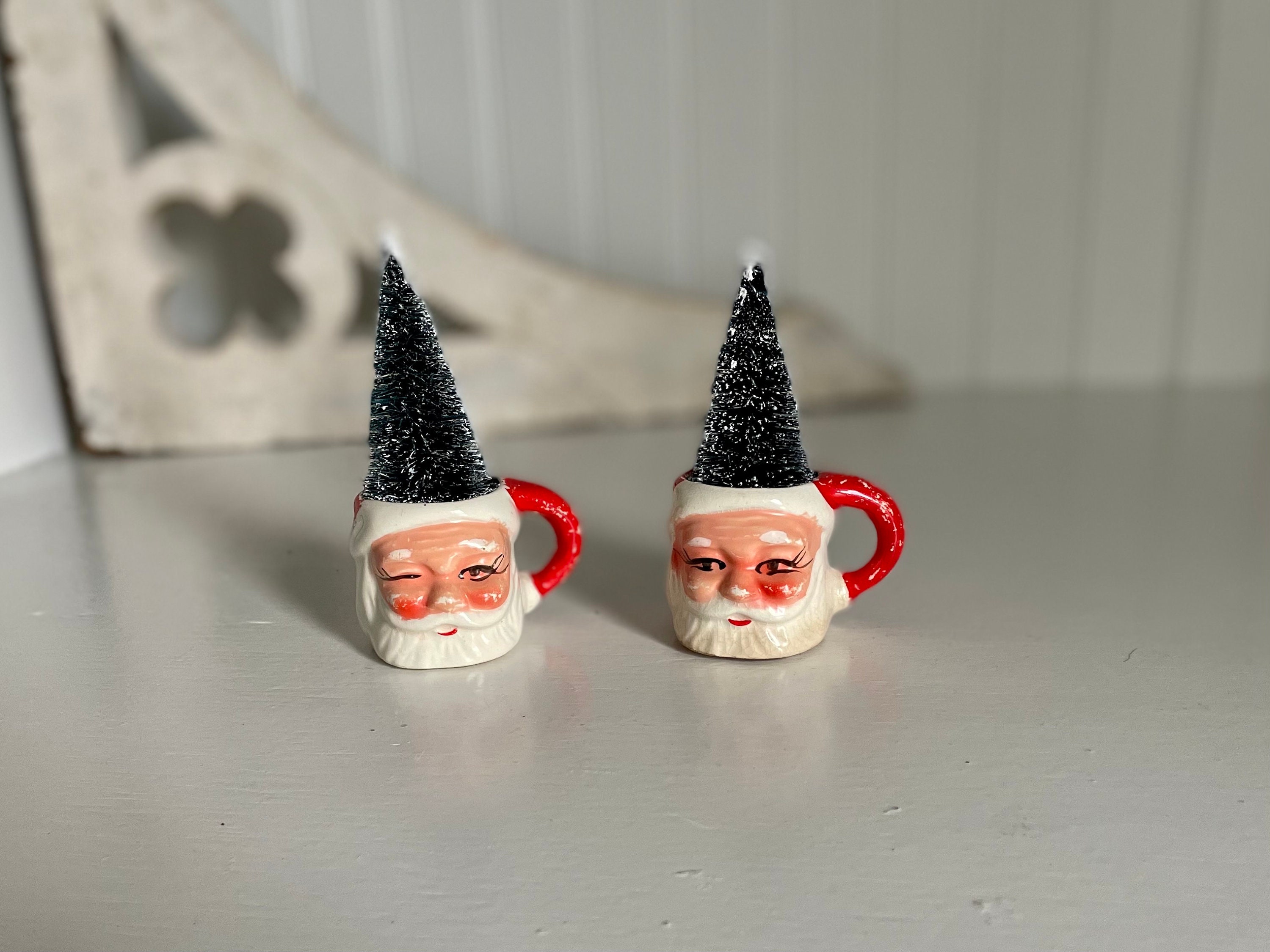 Duo of Vintage Mini Santa Mugs Marked Japan on Bottom - Etsy