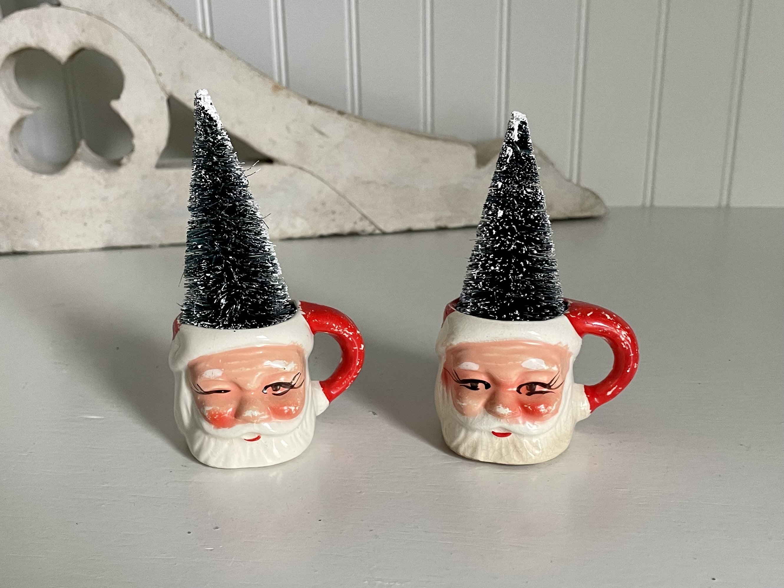 Duo of Vintage Mini Santa Mugs Marked Japan on Bottom - Etsy