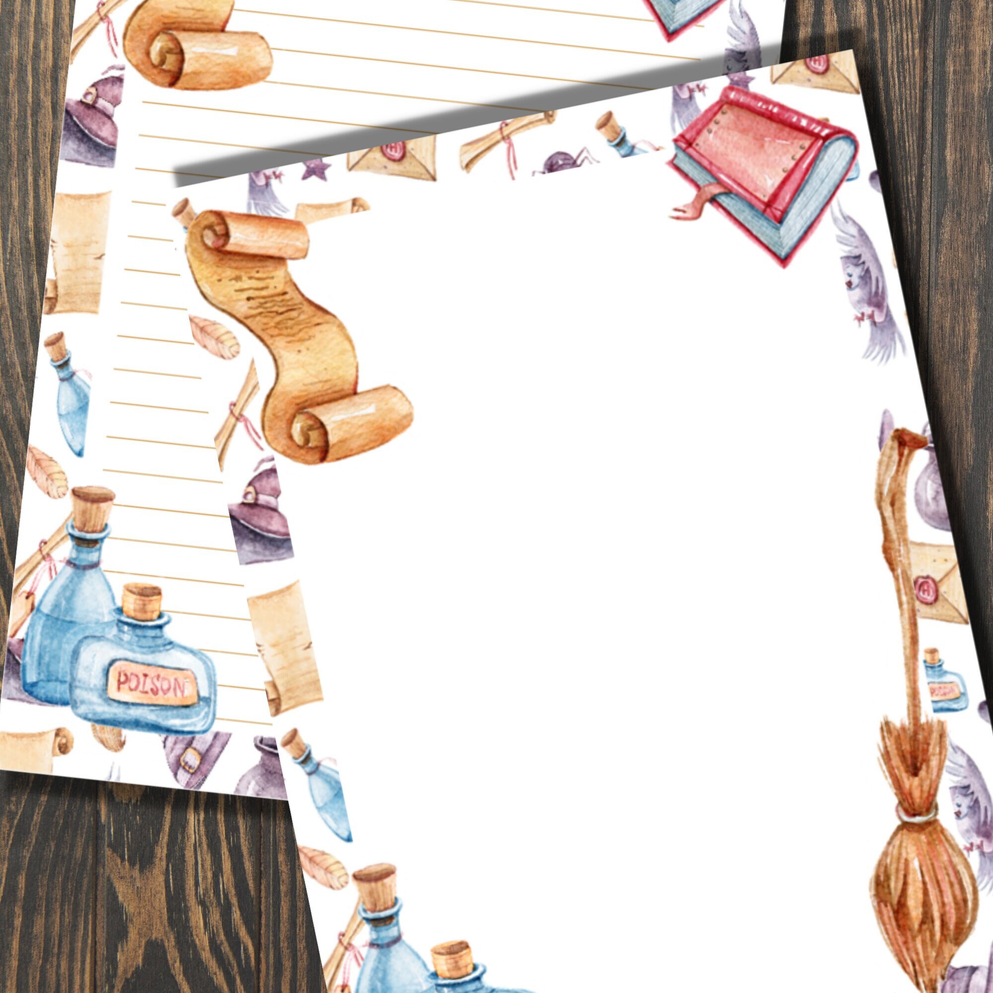 Magic Letter A5 Letter Writing Paper Cute Stationery Sheets - Etsy