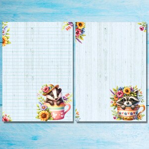 Cute Summer Mugs A5 Letter Writing Paper, Pen Pal Supplies, Stationery ...