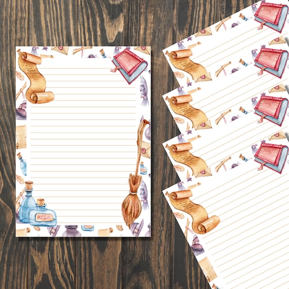 Magic Letter A5 Letter Writing Paper Cute Stationery Sheets | Etsy