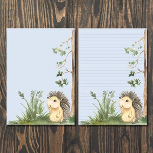 Heidi Hedgehog A5 Letter Writing Paper, Pen Pal Supplies, Stationery ...
