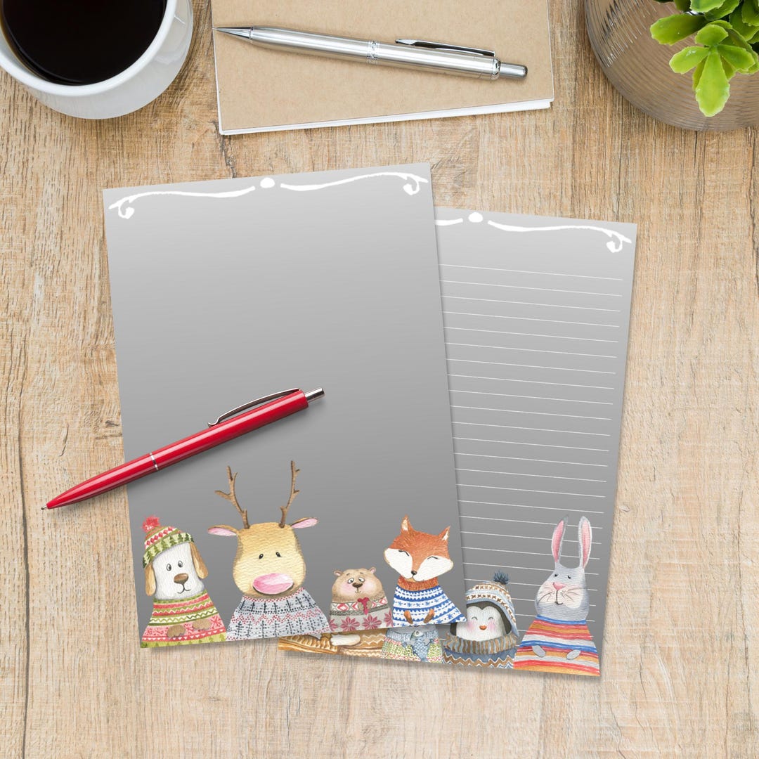 Sweater Weather A5 Letter Writing Paper, Penpal Supplies, Stationery ...
