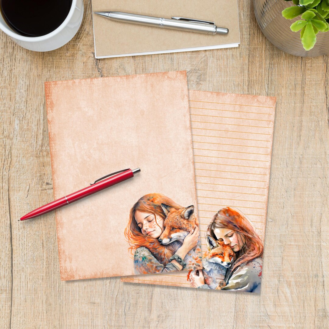 Friendship A5 Letter Writing Paper, Pen Pal Supplies, Stationery Lined ...
