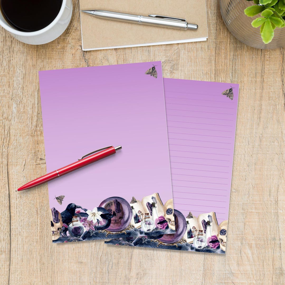 Crystal Ball Stationery Letter Sheets, Penpal Supplies, A5 Letter ...