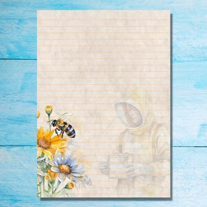 Beekeeper A5 Letter Writing Paper, Pen Pal Supplies, Stationery Lined ...