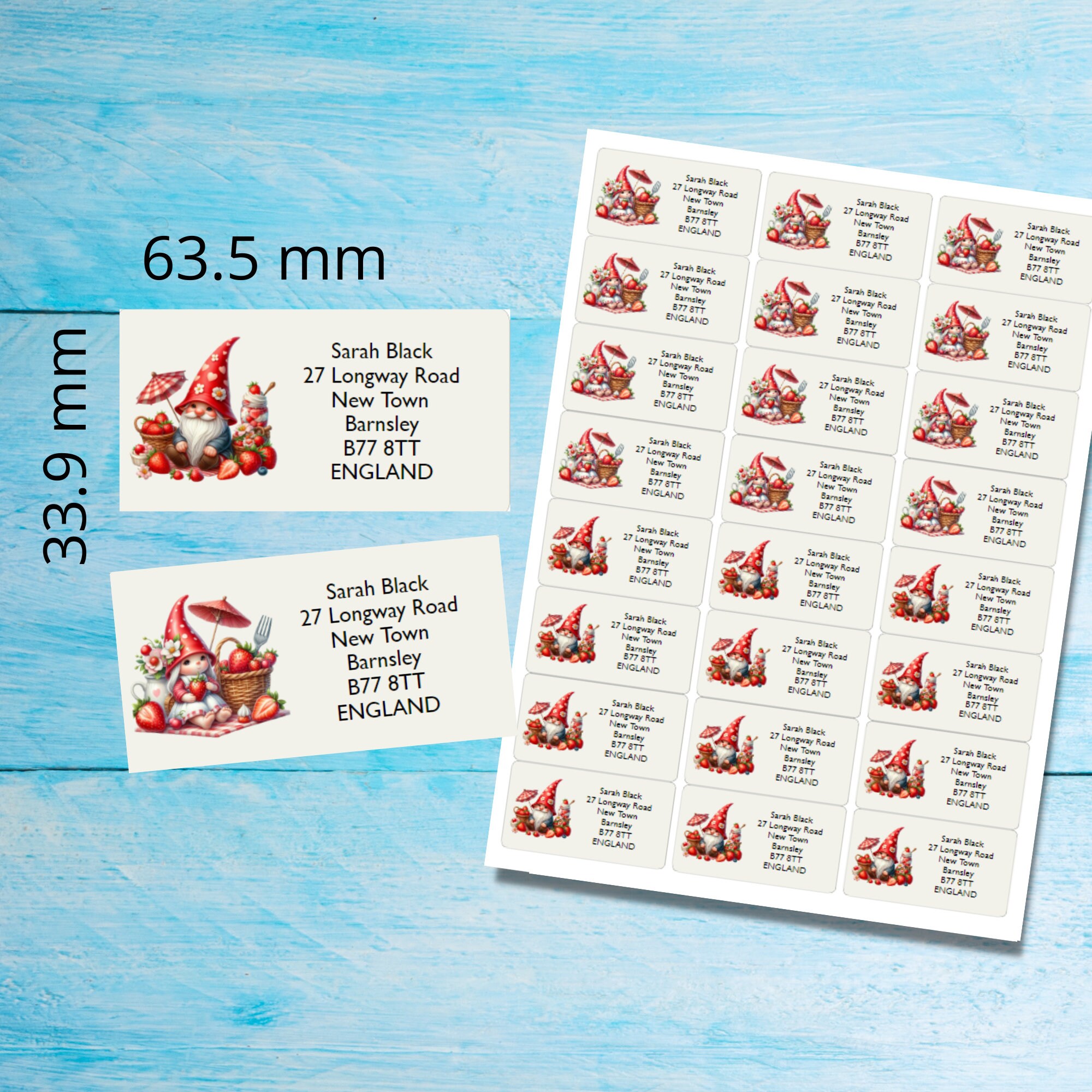Strawberry Picnic Penpal / Snail Mail Letter Kit, A5 Writing Paper ...