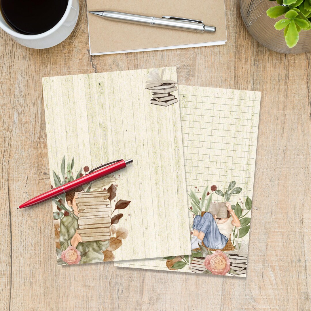 Autumn Books Stationery Letter Sheets, Penpal Supplies Kit, A5 Writing ...