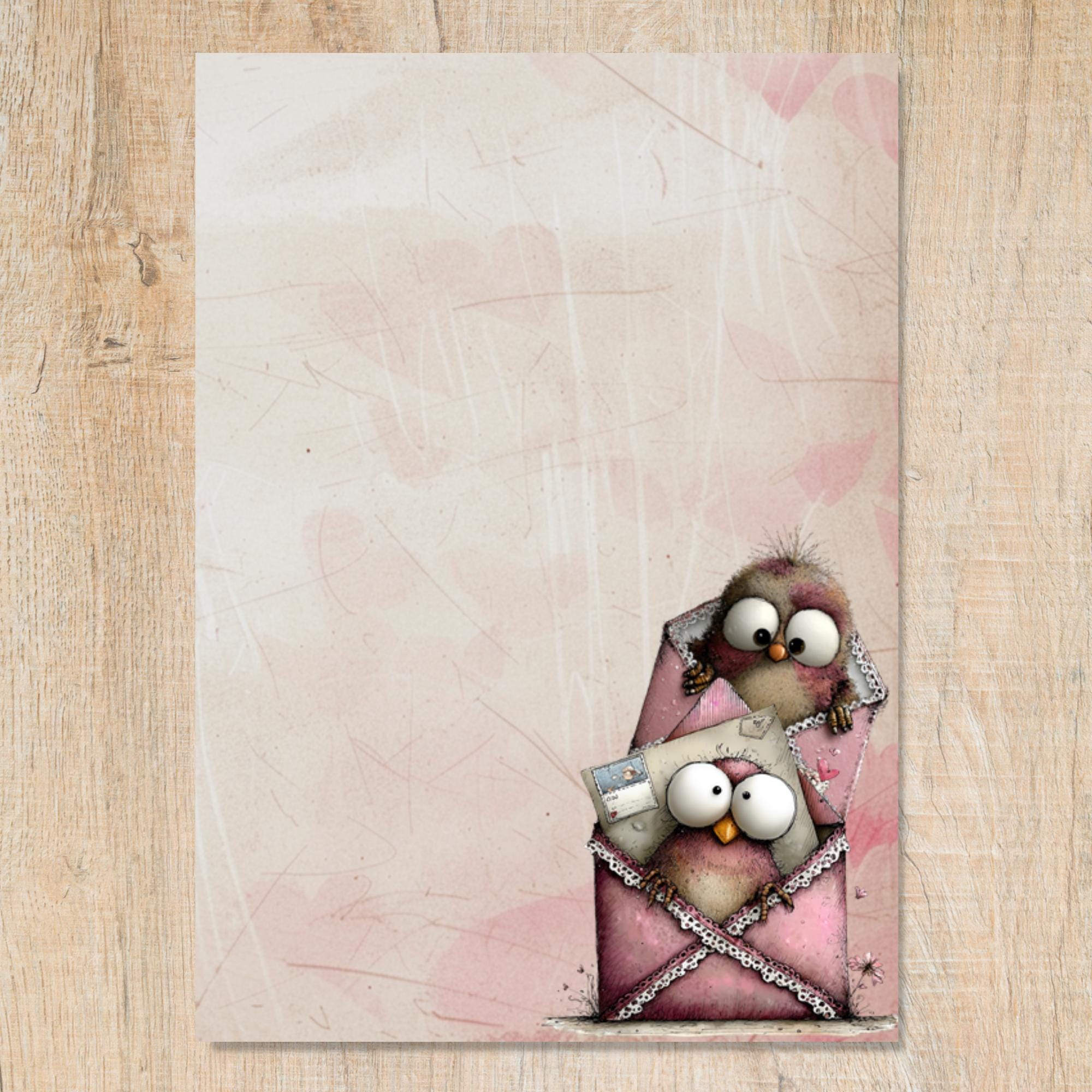 Postal Hugs Letter Writing Kit, Matching Pen Pal Stationery Mail Set ...